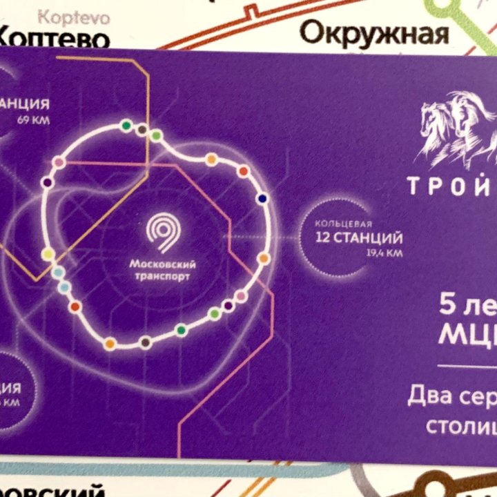 Карта Тройка 5 лет МЦК в Москве, цена 80 руб. | Объявления о продаже в ...