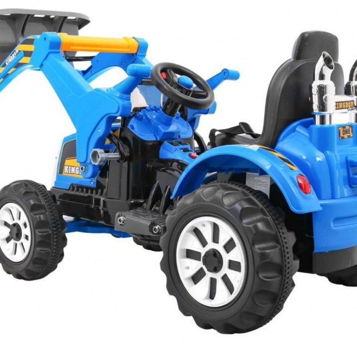 Детский электромобиль трактор на аккумуляторе 12V / синий - JS328A-BLUE ...