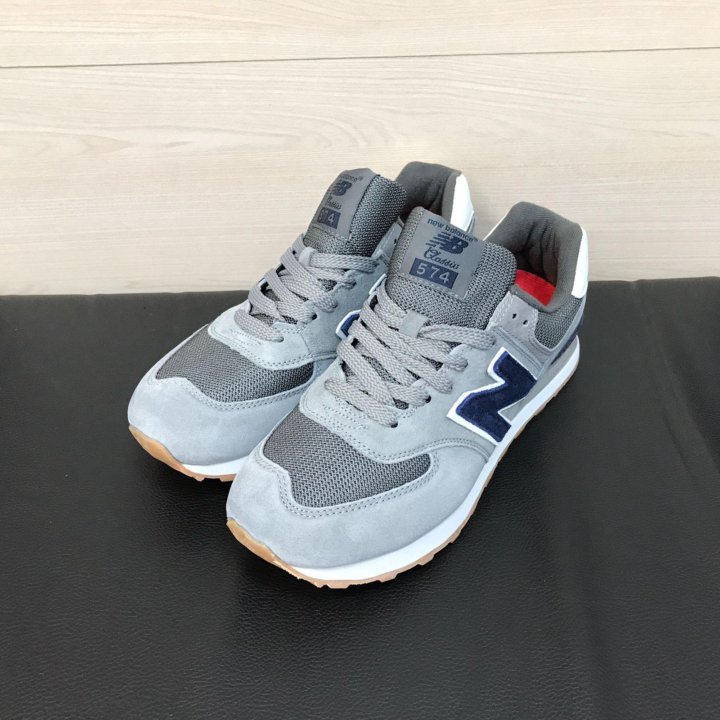 Кроссовки New Balance 574 серые мужские купить в Москве, цена 3 900 руб ...