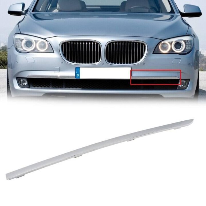 BMW F01 Молдинг переднего бампера дорестайлинг в Москве, цена 1 500 руб ...