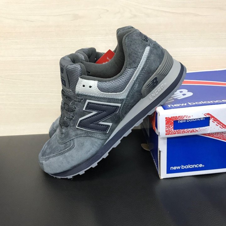 Кроссовки New Balance 574 мужские серые купить в Москве, цена 3 400 руб ...