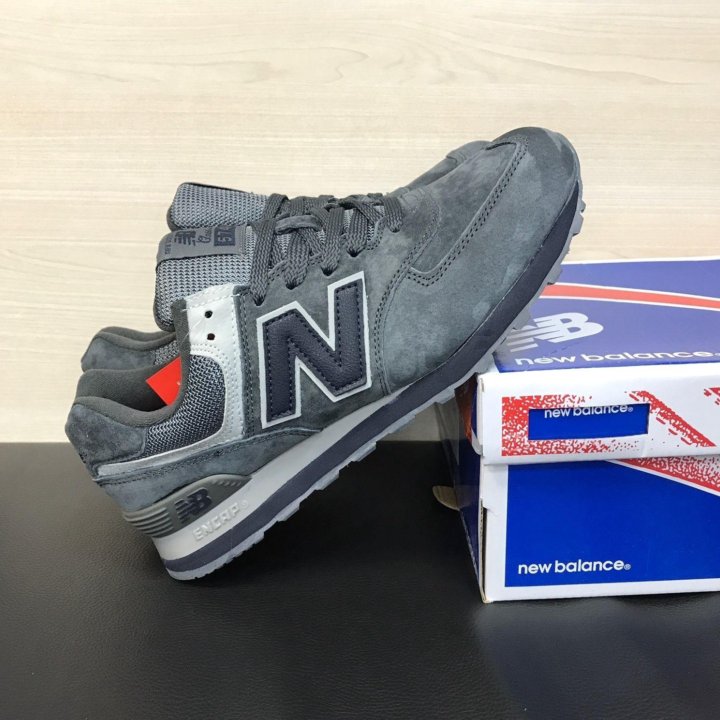 Кроссовки New Balance 574 мужские серые купить в Москве, цена 3 400 руб ...
