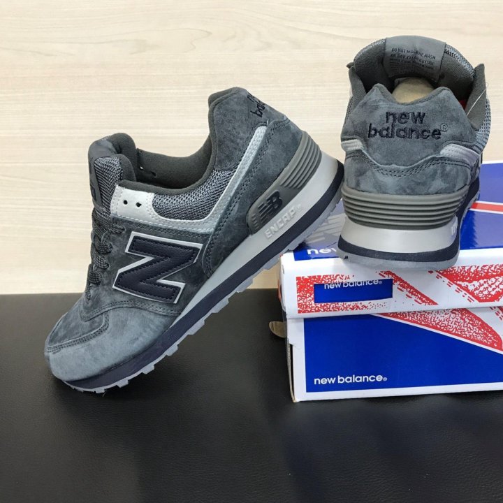 Кроссовки New Balance 574 мужские серые купить в Москве, цена 3 400 руб ...