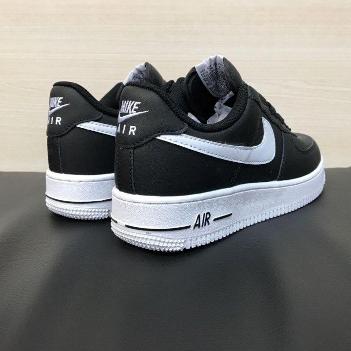 Кроссовки Nike Air Force 1 черно-белые купить в Москве, цена 3 500 руб ...
