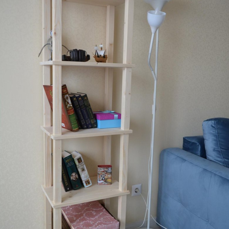 Стеллаж из натурального дерева – купить в Москве, цена 3 990 руб., дата ...