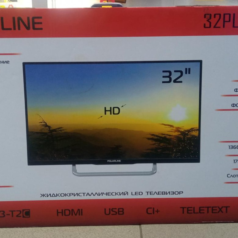 ЖК ТВ Polarline 32PL13TC 32" – купить в Москве, цена 8 500 руб ...
