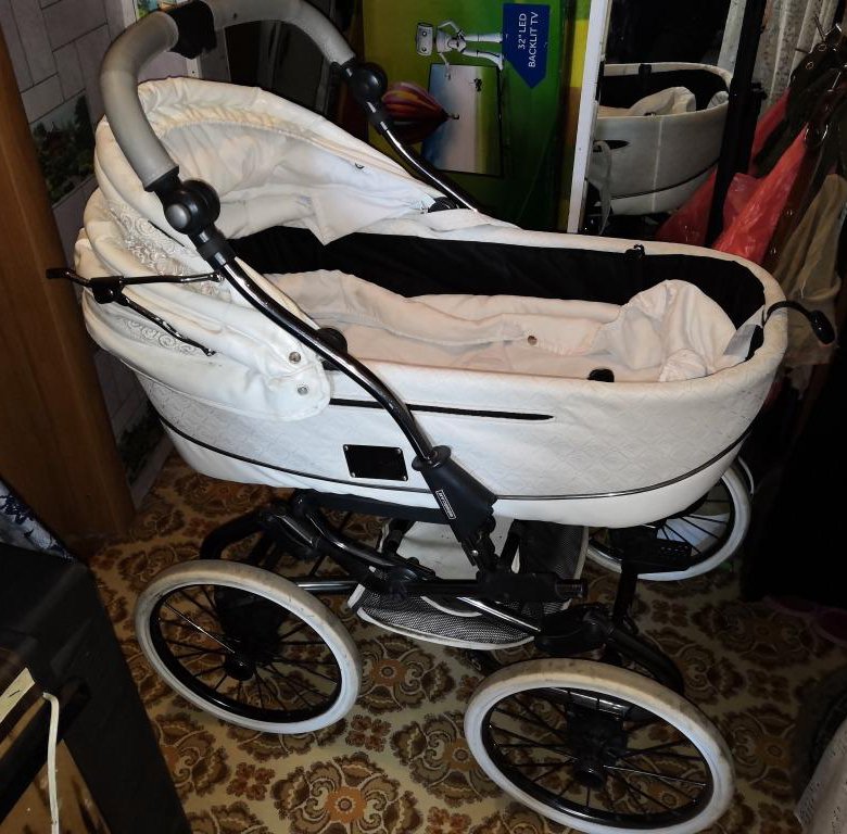 Белая коляска Bebecar, Португалия – купить в Иваново, цена 3 500 руб ...