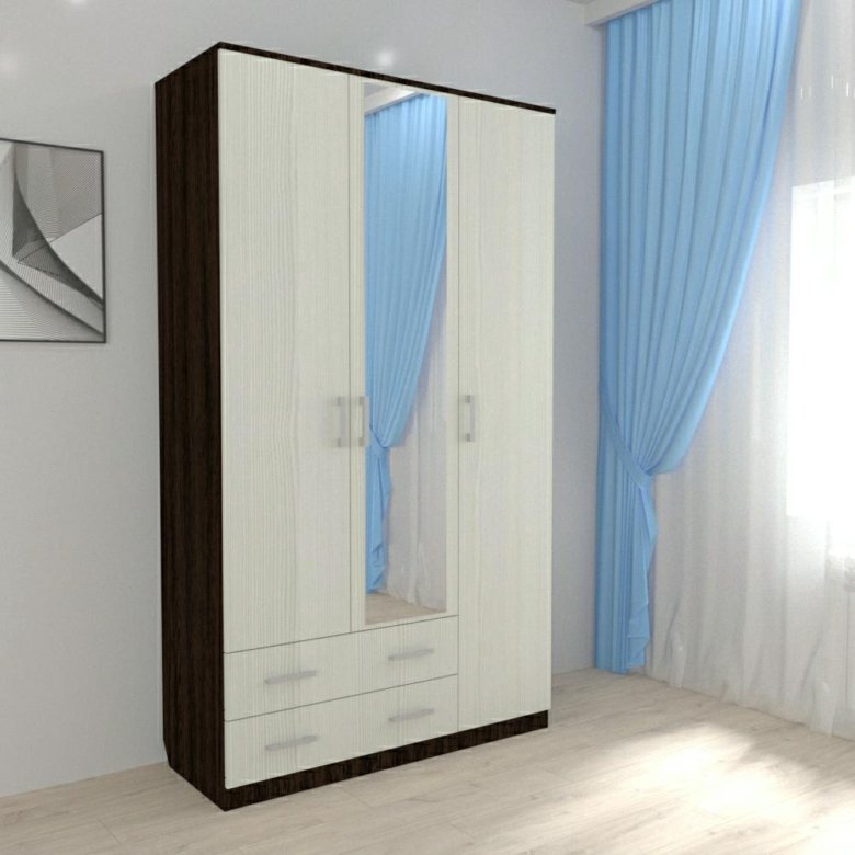 Шкаф с зеркалом Трио 2. – купить в Иваново, цена 11 900 руб., дата ...