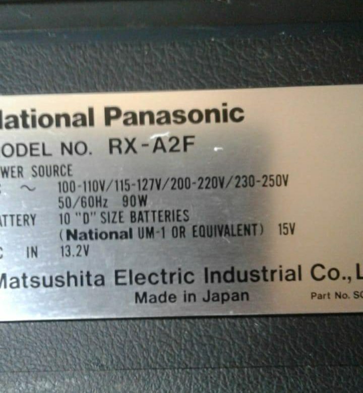 Аккустическая система National Panasonic RX-A2F – купить в Кисловодске ...