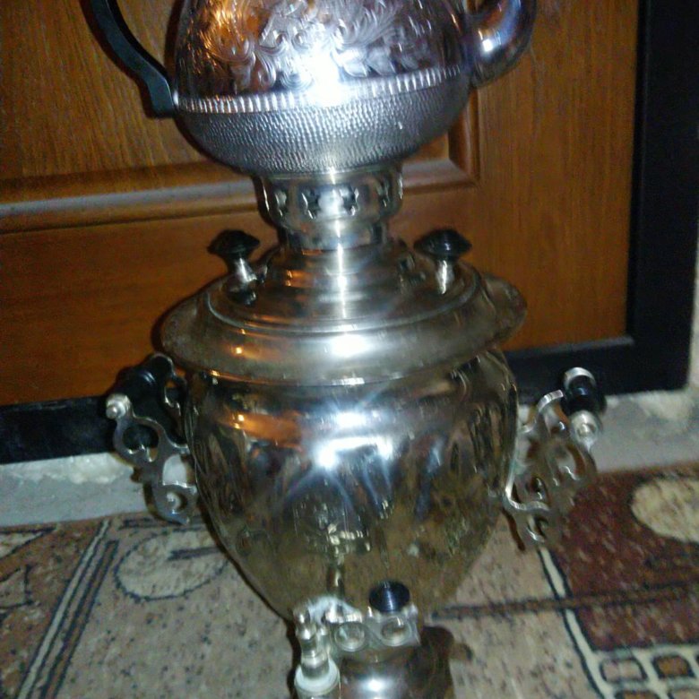 Самовар тульский электрический с чайником – купить в Москве, цена 4 000 ...