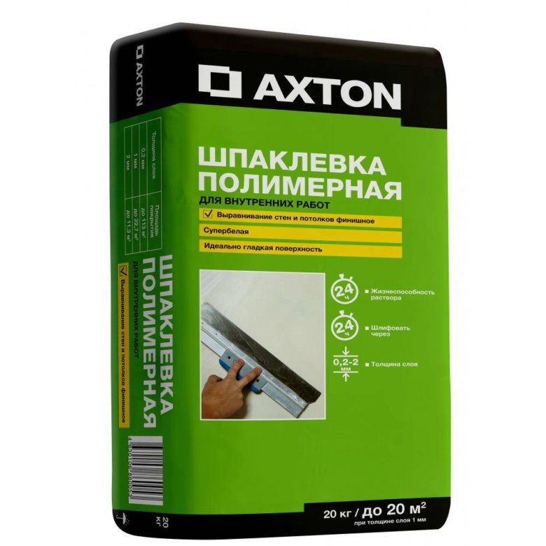 Шпаклевка полимерная Axton 20 кг – купить в Москве, цена 292 руб., дата ...