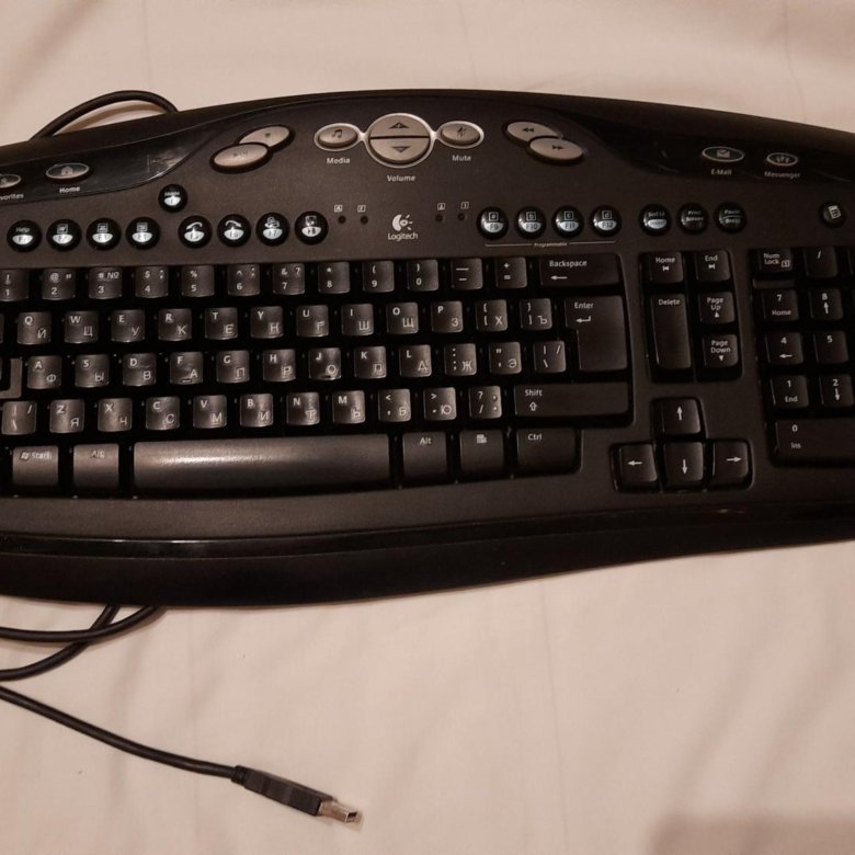Logitech Y-BN52 corded keyboard – купить в Москве, цена 300 руб ...