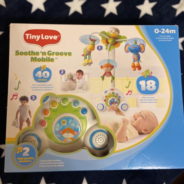 Мобиль на кроватку Tiny Love бумбокс – купить в Москве, цена 1 500 руб ...