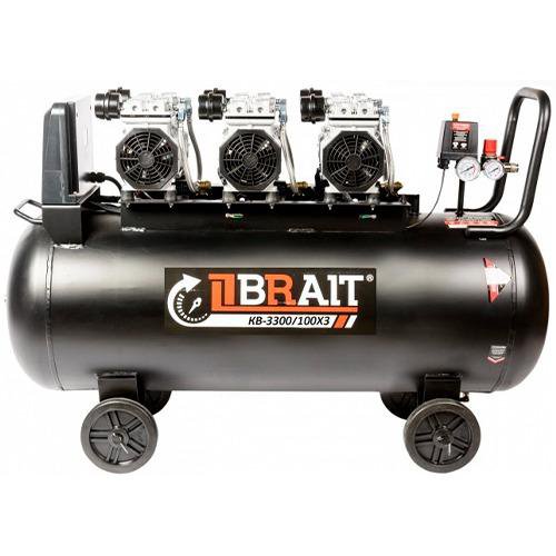 Компрессор воздушный BRAIT KB-3300/100Х3 (650 л/м) – купить в Красноярске, цена 50 000 руб ...