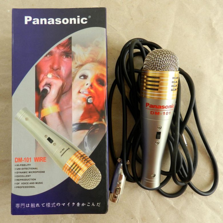 Динамический микрофон Panasonic DM-101 Wire – купить в Москве, цена 1 ...