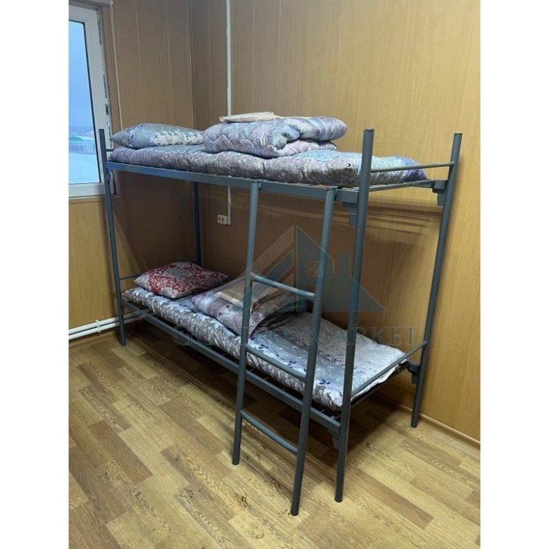 Металлические двухъярусные кровати для рабочих – купить в Москве, цена ...