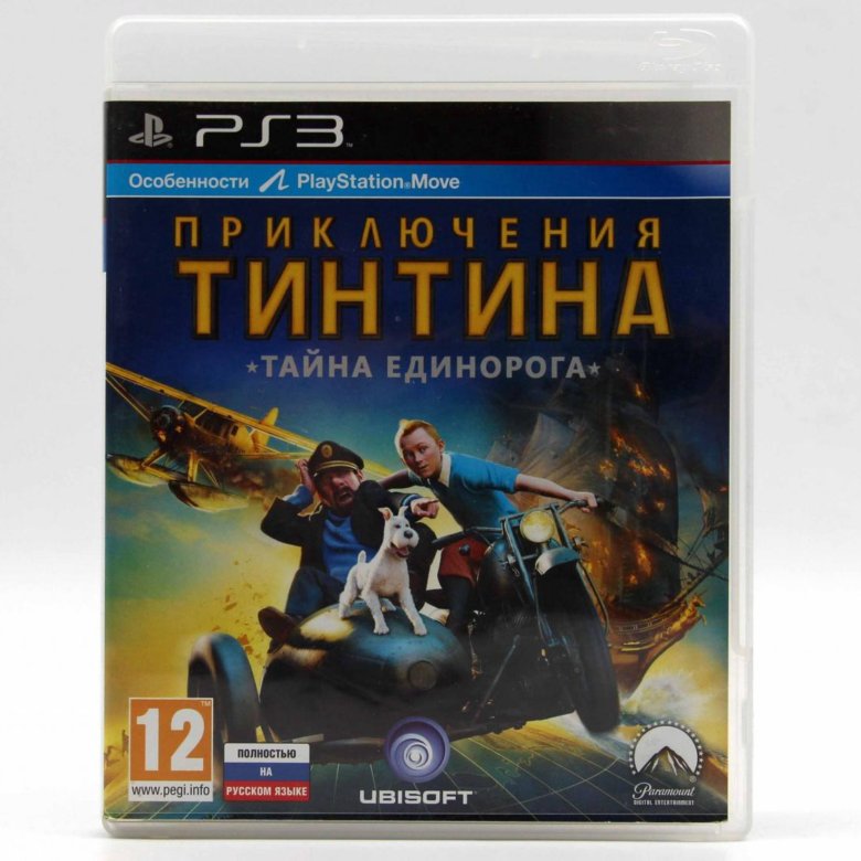 Приключения Тинтина Тайна Единорога для PS3 – купить в Москве, цена 1 ...