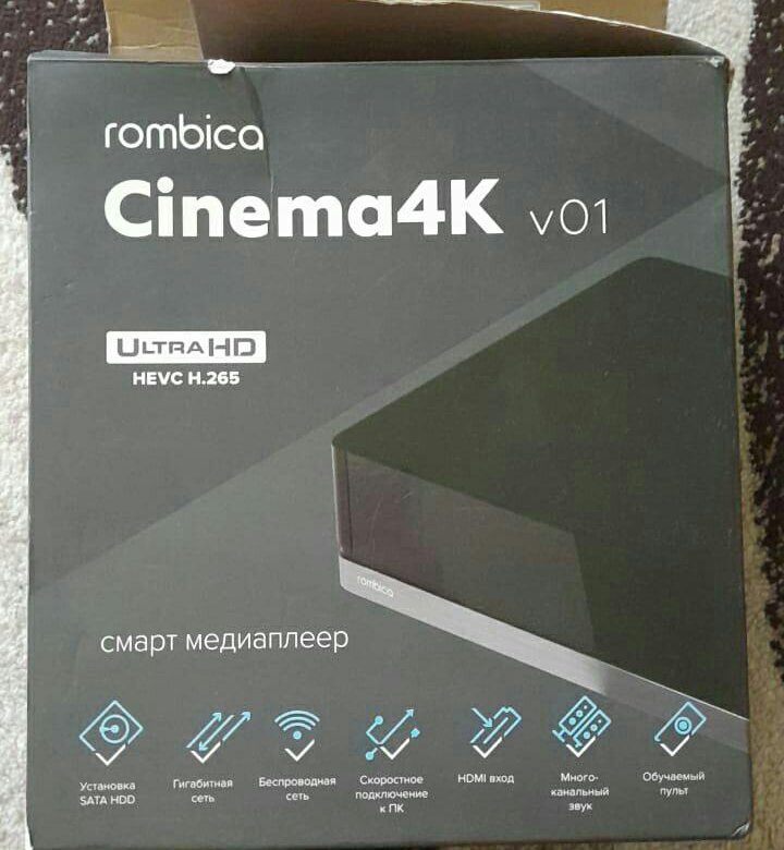 Rombica Cinema4k v01 смарт медиаплеер – купить в Троицке, цена 4 000 ...