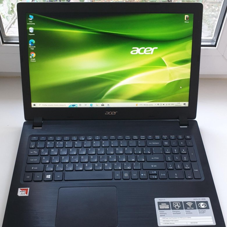 Acer Aspire A315-21-435D, AMD A4-9120 SSD 120Gb – купить в Москве, цена ...