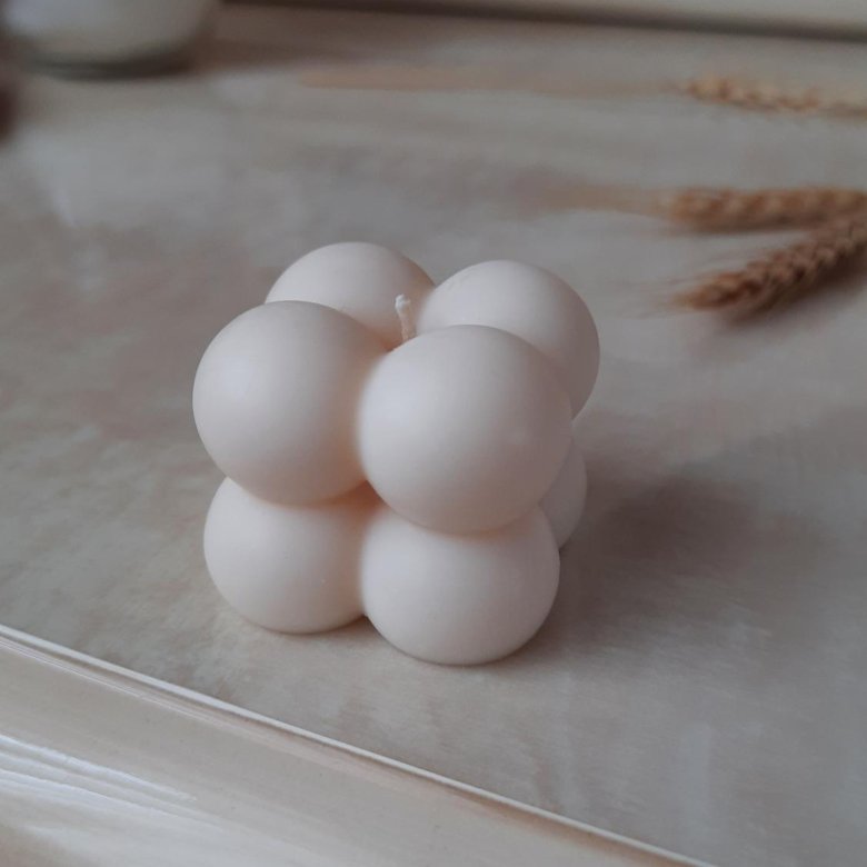 Свеча бабл ручная работа купить в Москве цена 300 руб дата размещения 28 10 2022