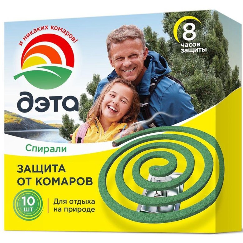 ДЭТА Спираль от комаров и летающих насекомых 10 шт – купить в Якутске ...