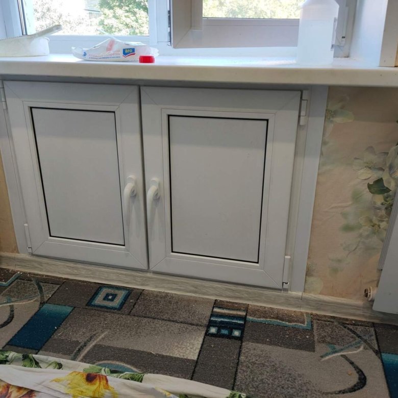 Холодильник под окном шкафчик – купить в Люберцах, цена 20 000 руб ...