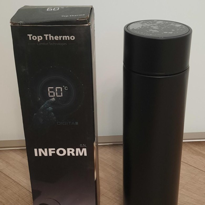 Термос Top Thermo Inform Black 0,5L – купить в Москве, цена 1 000 руб ...