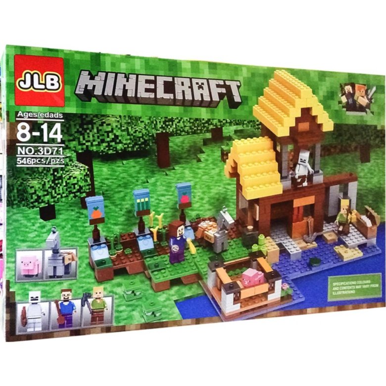 Конструктор MINECRAFT JLB 3D71 (546 дет.) – купить в Омске, цена 1 550 ...