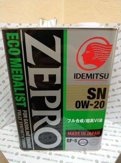 Моторное масло Idemitsu Zepro Eco Medalist 0w20 4л – купить в ...