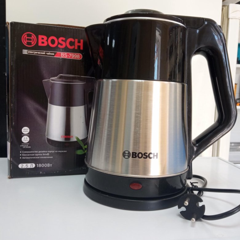 Чайник Bosch BS-7998 (К1а) – купить в Тюмени, цена 1 299 руб., истекает через 1 день ...
