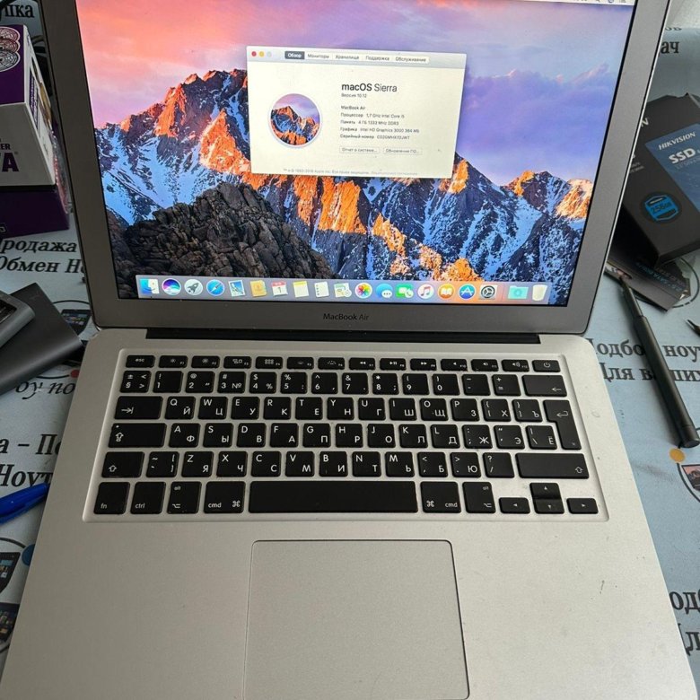MacBook Air 13 , 1 цикл , CORE I5 1.7ghz/4gb ram/1 – купить в Москве, цена 12 995 руб., дата ...