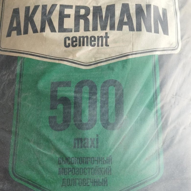 Цемент II/А-И 42,5Н (марка 500) AKKERMANN, 50кг – купить в ...
