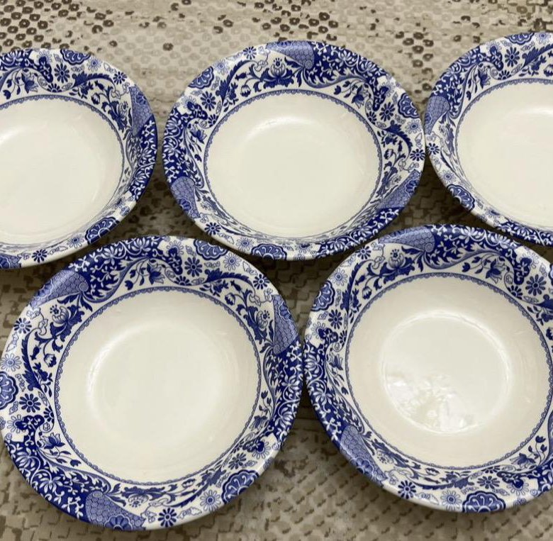 Глубокие тарелки 20 см Spode Голубая Италия – купить в Москве, цена 8 ...