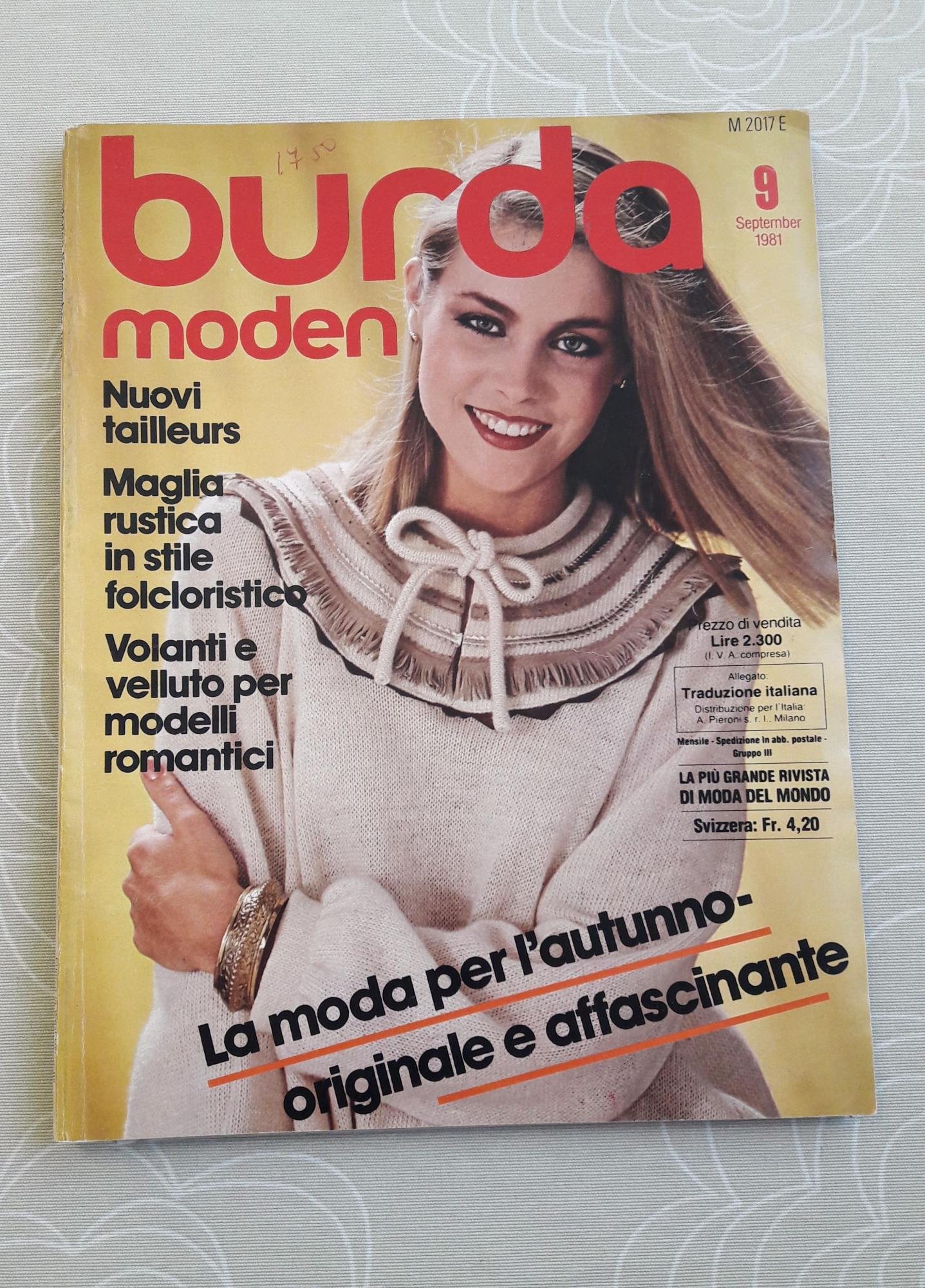 Журнал Burda moden на немецком языке 9/1981 г купить в Москве, цена 500 ...